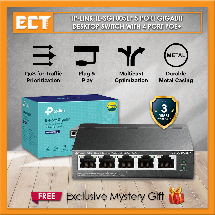 TP Link TL SG LP Port Gigabit Desktop Switch With Port PoE